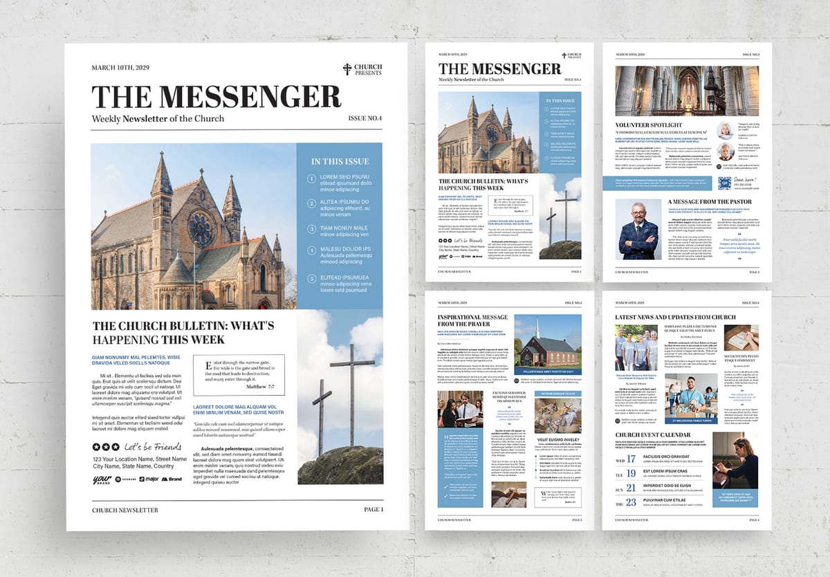 InDesign Newspaper Templates (INDD) — Broadsheet, Tabloid & Newsletter