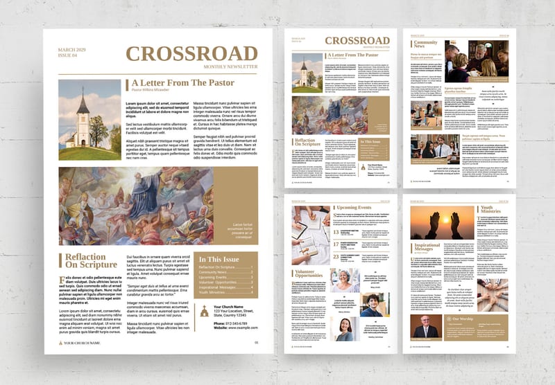 InDesign Newspaper Templates (INDD) — Broadsheet, Tabloid & Newsletter
